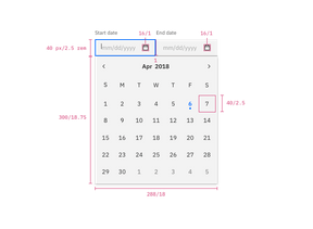 Date picker – Carbon Design System