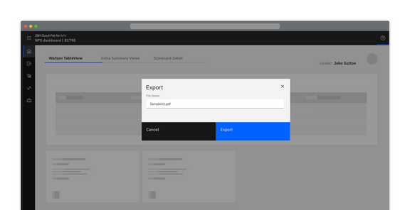 Export pattern – Carbon Design System