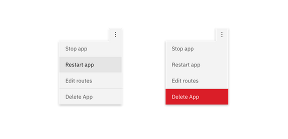 Overflow menu – Carbon Design System