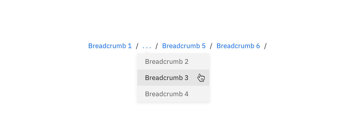 Breadcrumb – Carbon Design System