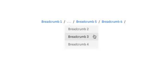 Breadcrumb – Carbon Design System