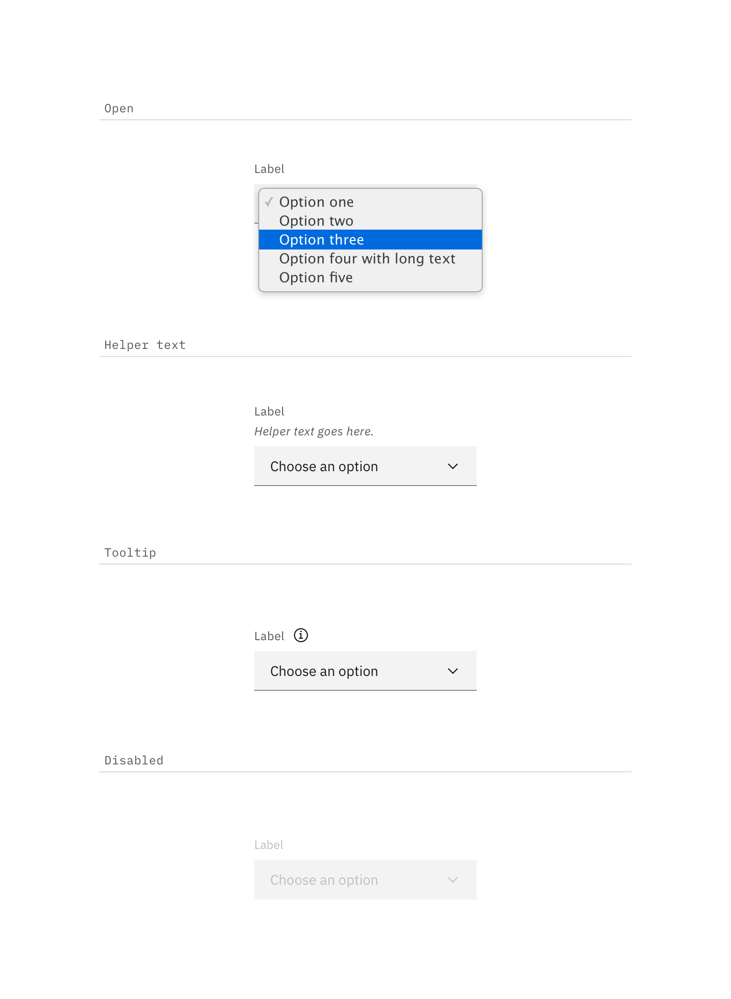 Select – Carbon Design System