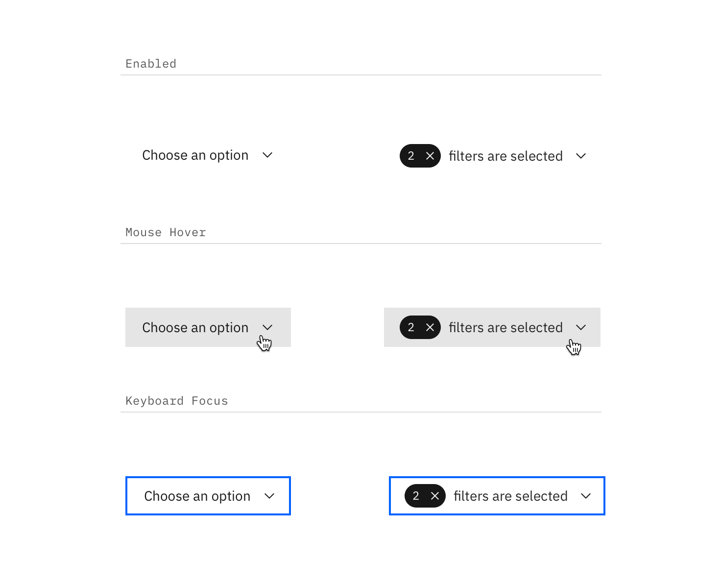 Dropdown – Carbon Design System